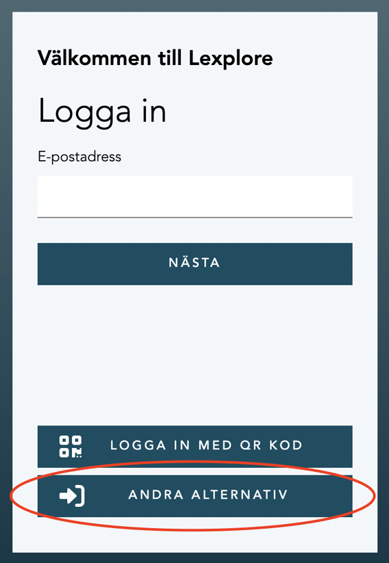 Logga in i Lexplore som Elev