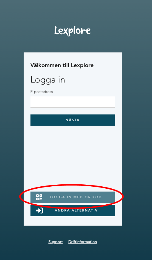 Logga in i Lexplore som Elev